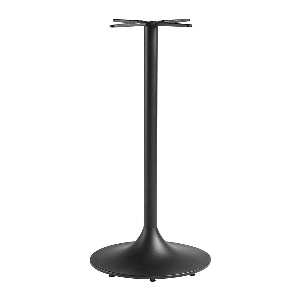 Zaro Large Round Bar Height Trumpet Style Table Base - Black– NWOF