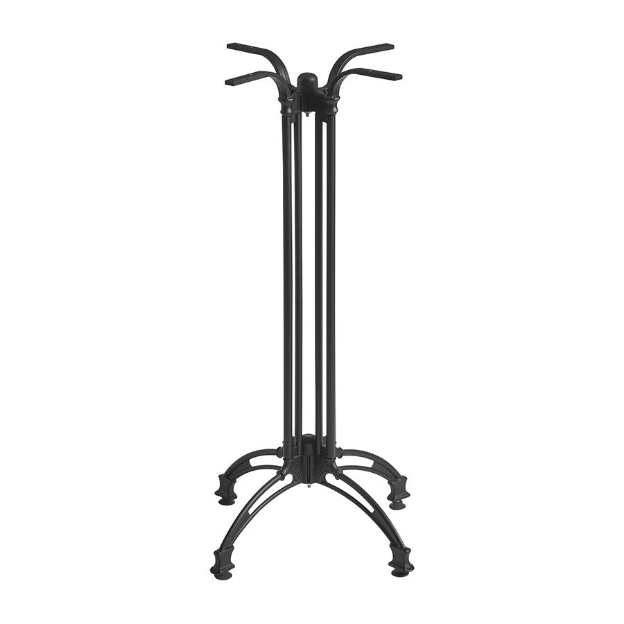 Orleans 4 Leg Bar Height Table Base - Black Aluminium– NWOF