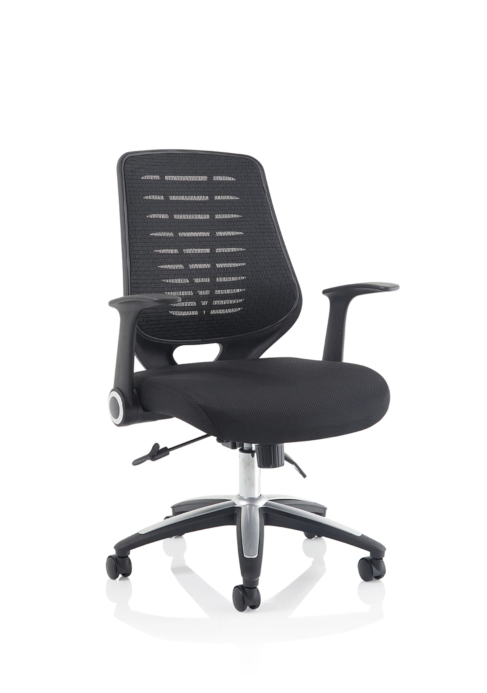 Relay Task Operator Chair Airmesh Seat Black Back With Arms | NWOF