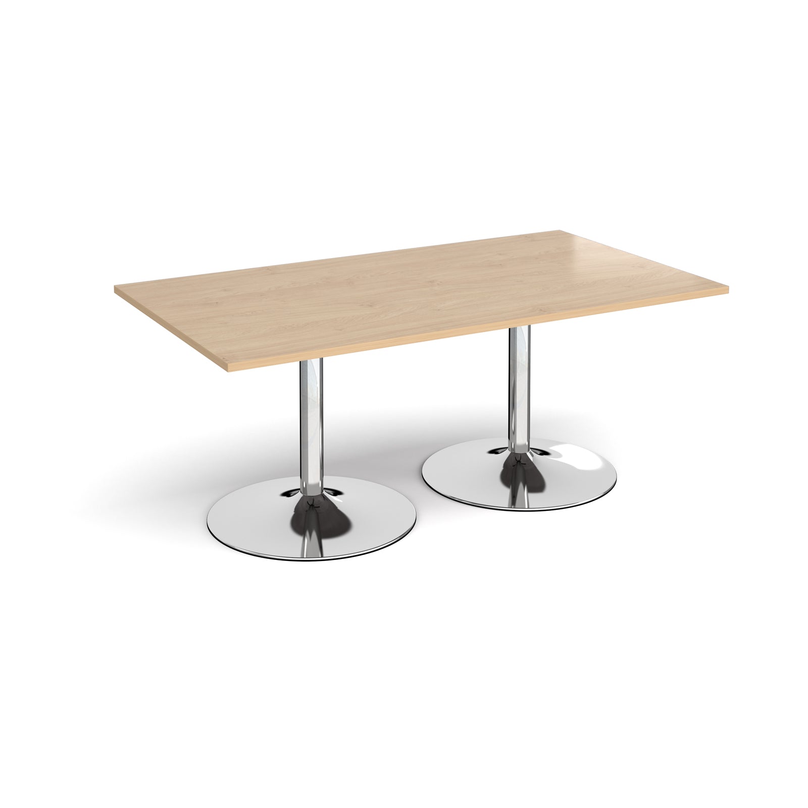 Trumpet Base Rectangular Boardroom Table - Kendal Oak | NWOF