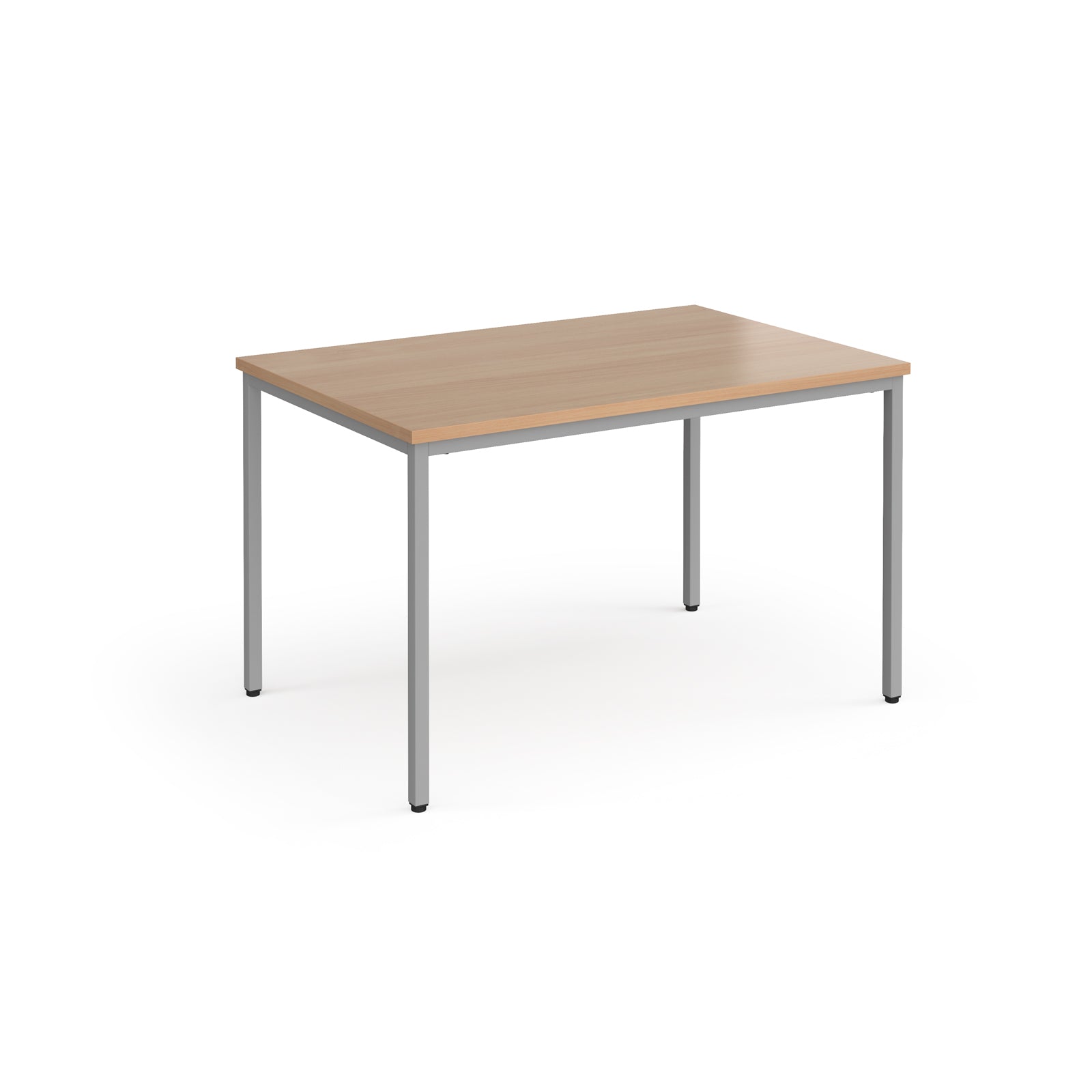 Flexi 25 Rectangular Table With Silver Frame - Beech | NWOF