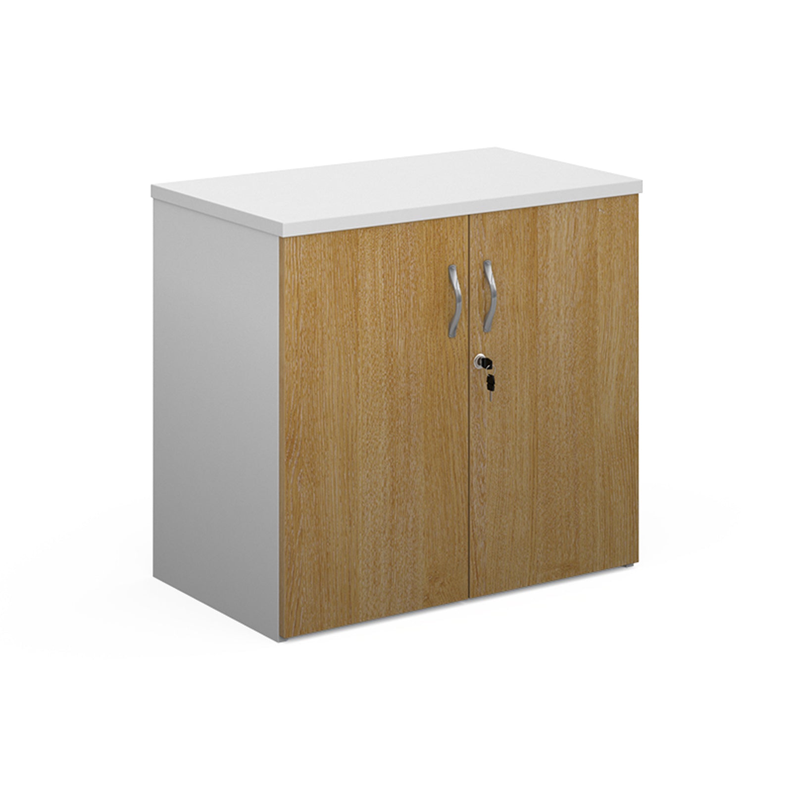 Duo Double Door Cupboard - White/Oak– NWOF